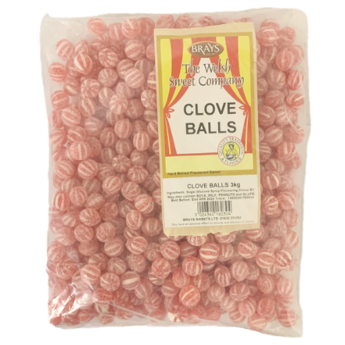 Wholesale Brays Clove Balls Un-Wrapped - 2.75kg | Bulk Wholesale Sweets
