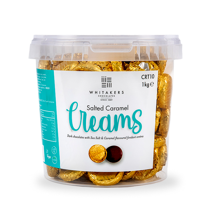 Wholesale Whitakers Salted Caramel Fondant Creams - 1kg | Bulk ...