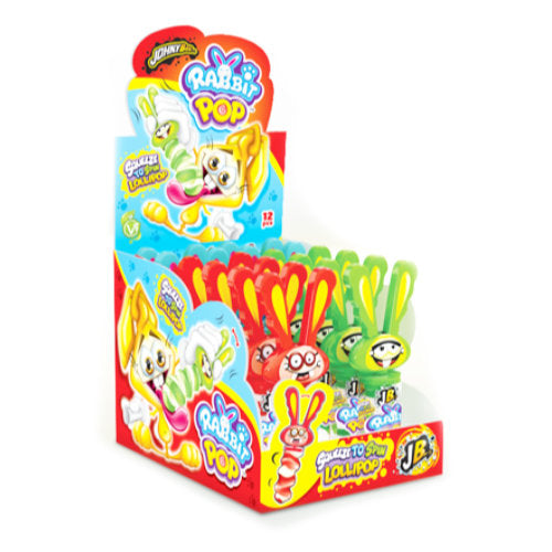 Wholesale Johnny Bee Rabbit Pops - 16 Count | Bulk Wholesale Sweets